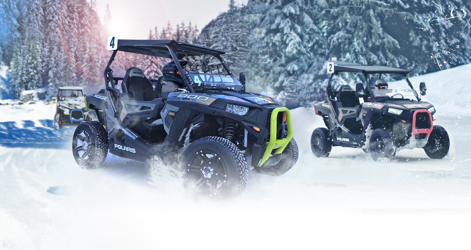 Course buggy RZR : conduite sur glace, stage buggy